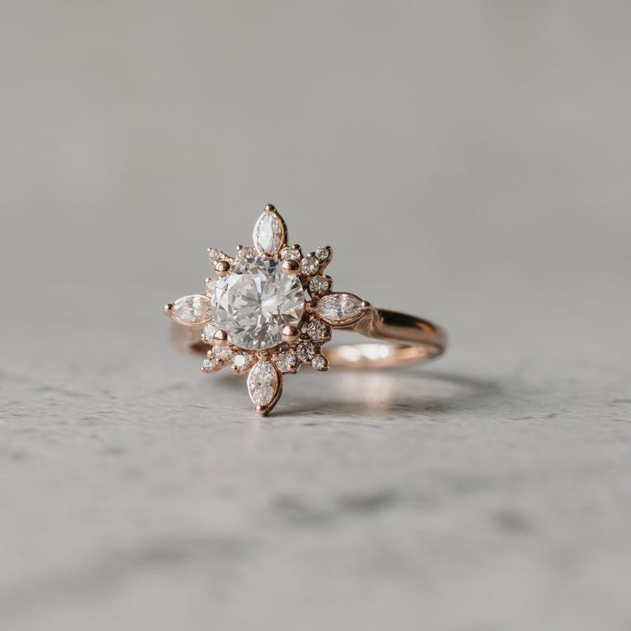 Diamond Engagement Ring | 14K Yellow Gold | Baraka Gems