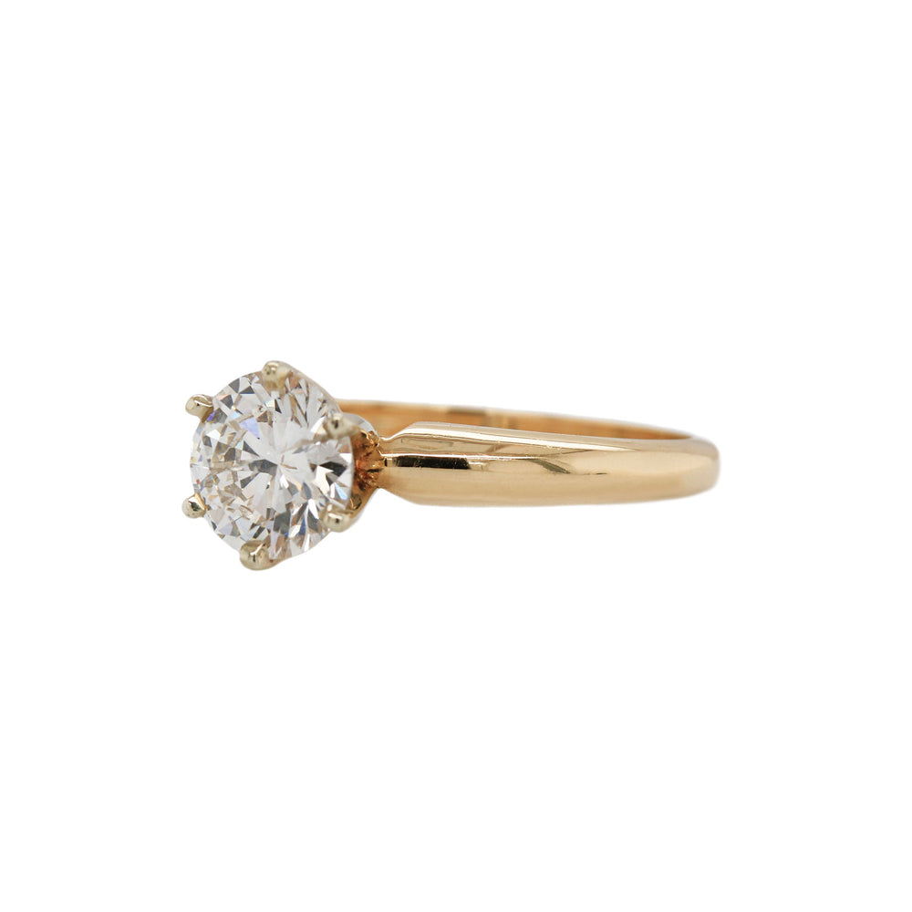 Six-Prong Round Brilliant Diamond Ring | Baraka Gems Seattle